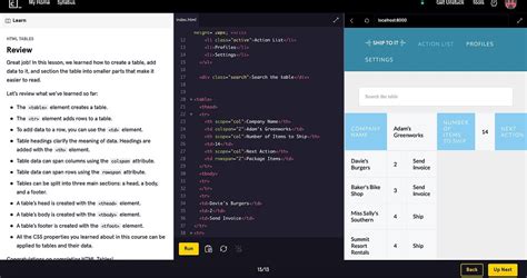 My Table Is Wrong But The Course Material Says All Good And Correct Front End Codecademy Forums