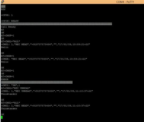 Effective Use Of Gsm Modem Using At Commands Thinktanker