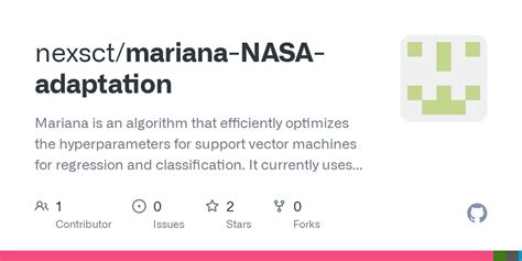 github nexsct mariana nasa adaptation mariana is an algorithm that
