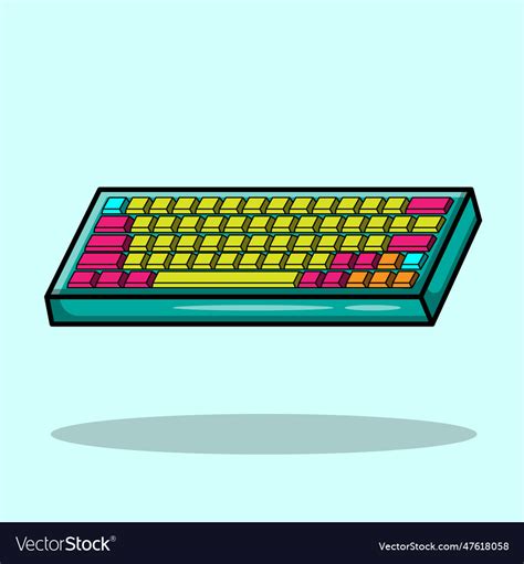 Keyboard Royalty Free Vector Image Vectorstock