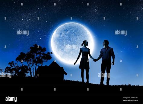Love Couple Full Moon Hand In Hand Love Couples Full Moons Hand In Hands Hold Hand