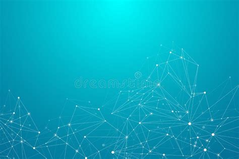 Global Network Connections With Points And Lines Wireframe Background Abstract Connection