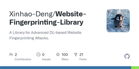 Github Xinhao Dengwebsite Fingerprinting Library A Library For Advanced Dl Based Website