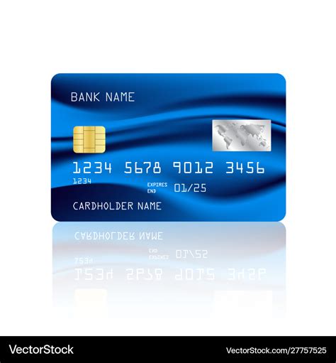 Abstract Credit Card Blue Mesh Royalty Free Vector Image