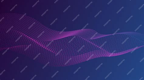 Premium Vector Wave Of Dots And Weave Lines Abstract Background