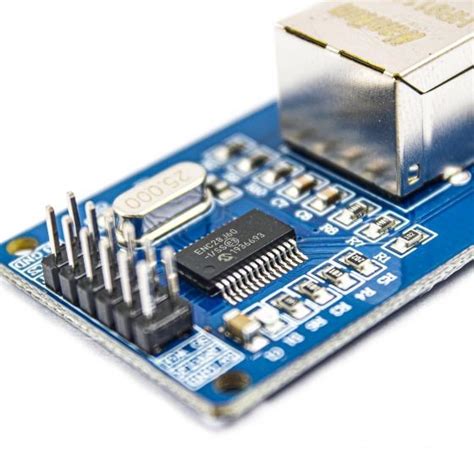 enc28j60 ethernet network module spi interface robolabs lk