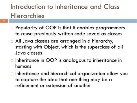 Ppt Inheritance Polymorphism Class Hierarchies And Generics Powerpoint Presentation Id1956592