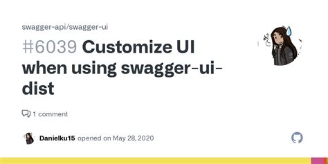 Customize UI When Using Swagger Ui Dist Issue Swagger Api Swagger Ui GitHub