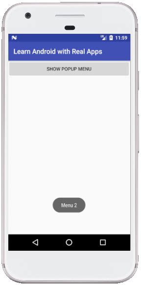 Create Dynamically Popup Menu In Android Learn Programming With Real Apps