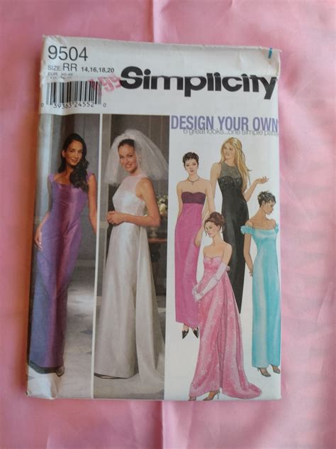 Plus Sized Pattern Design Your Own Great Looks Evening Dress And Detachable Train