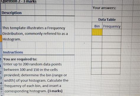 Solved Question 2 3 Marks Your Answers Description Data