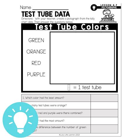 Lucky To Learn Math Lesson 67 Read And Create Horizontal Pictographs Mini Lesson Test