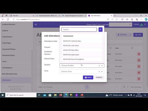 benjamin fadina on linkedin lesson 23 implementing attendance crud pages