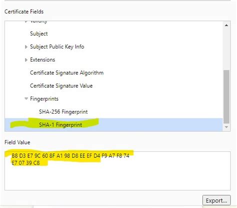 Cannot Find Server Certificate With Thumbprint Prntbl