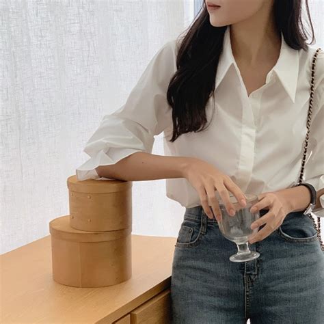 베니토 4천장돌파 Made 죠니 카라 핀턱 셔츠 신상하객하객룩오피스오피스룩기본무지블라우스소매봄베스트여성데일리