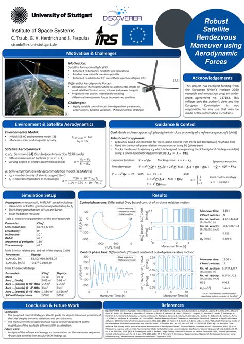 Pdf Robust Satellite Rendezvous Maneuver Using Aerodynamic Forces