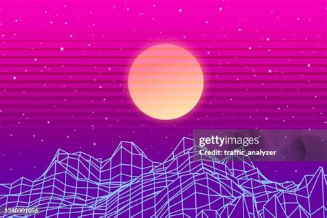 Synthwave Pattern Photos And Premium High Res Pictures Getty Images