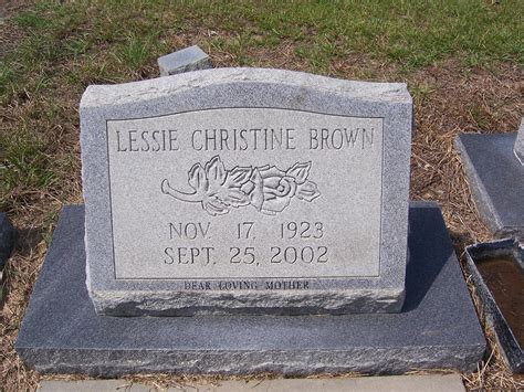 Lessie Christine Kersey Brown 1923 2002 Find A Grave Memorial