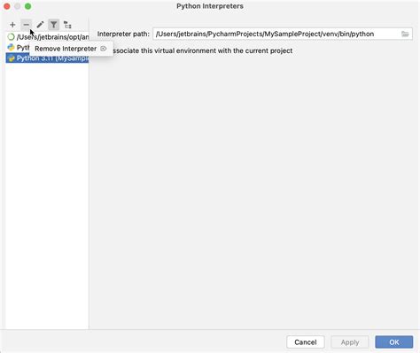 Configure A Python Interpreter Pycharm Documentation