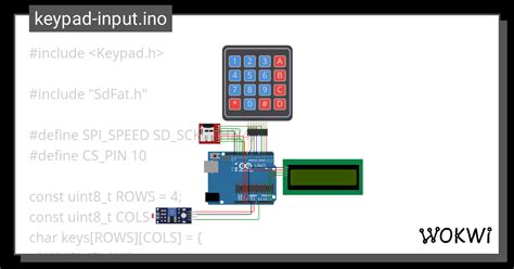 Keypad Input Ino Copy Wokwi ESP STM Arduino Simulator