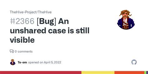 Bug An Unshared Case Is Still Visible · Issue 2366 · Thehive Projectthehive · Github