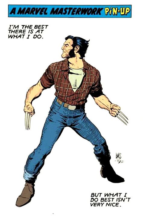 Logan Pin Up By Paul Smith Wolverine Comic Wolverine Comic Marvel