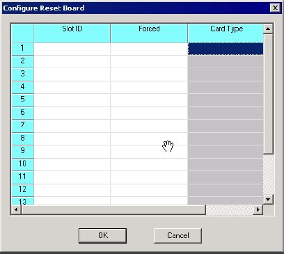 Resetting Card Configuration
