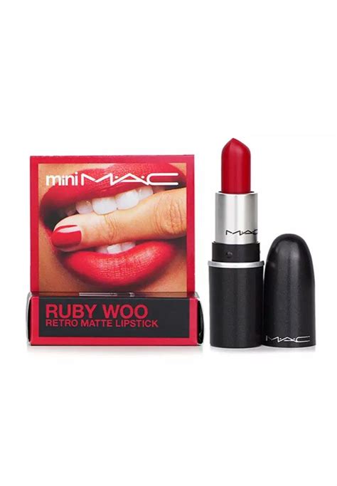 Mac Ruby Woo Mini Lipstick Beauty And Personal Care Face Makeup On