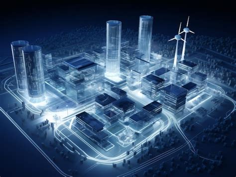 Premium Ai Image Technology Cyber City Futuristic City