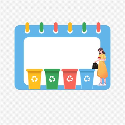 Garbage Classification Concise Note Border Simple Border Spring