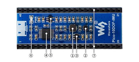 Купить Плата расширения Raspberry Pi Pico DOF IMU Sensor Module HAT с бесплатной