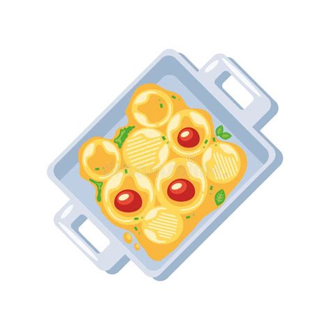 Stuffed Pasta Shells Dish Stock Vector Illustration Of Cooking 334380269