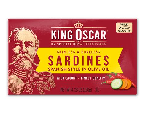 Skinless And Boneless Sardines In Olive Oil King Oscar