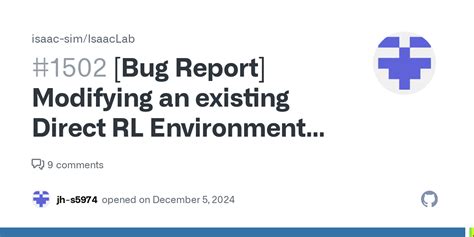 Bug Report Modifying An Existing Direct Rl Environment Tutorial Error