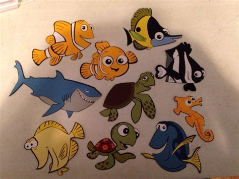Set Of 10 Finding Nemo Die Cuts Finding Nemo Party Nemo Party Paper