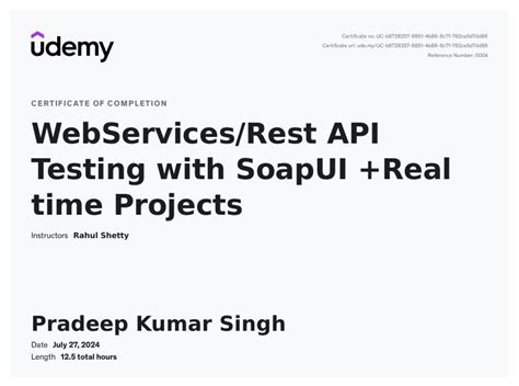 Pradeep Kumar Singh On Linkedin Webservices Restapi Soapui Learning Professionalgrowth Udemy