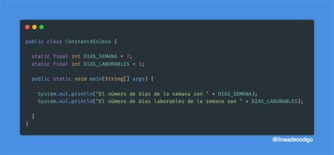 Constantes En Java