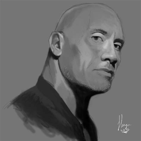 Artstation Dwayne Johnson