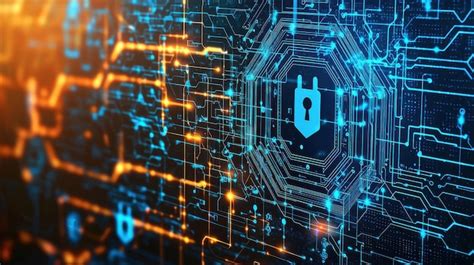 A Cybersecurity And Data Protection Concept Illustrating The Importance Of Security Protocols