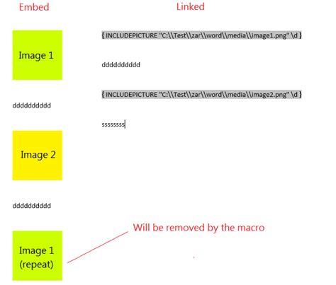Vba Convert Embed Images To Linked Stack Overflow