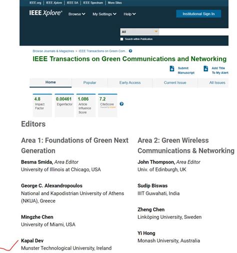 Im Glad To Share That I Have Joined The Editorial Board As An Associate Editor In Ieee