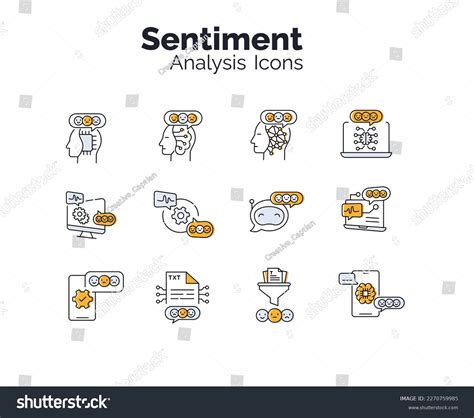 Sentiment Analysis Icon Vector Emotion Analysis Stock Vector Royalty Free 2270759985