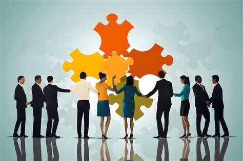 premium photo teamwork for innovation and problemsolving