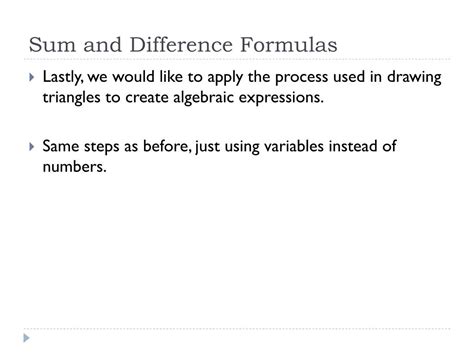 PPT Sum And Difference Formulas PowerPoint Presentation Free Download ID 2978024