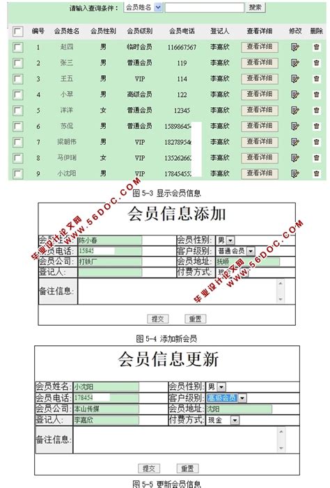 健身中心会员管理系统的设计与实现 ssh mysql javaweb 56设计资料网