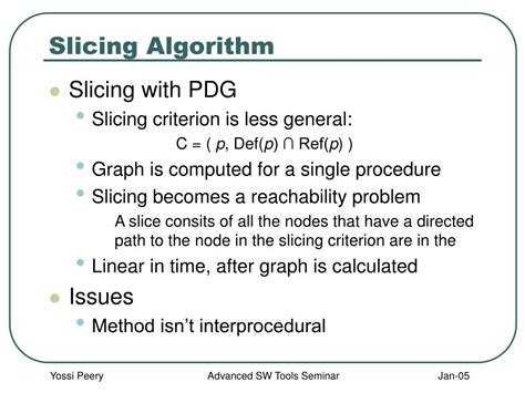 PPT Program Slicing For Refactoring PowerPoint Presentation Free