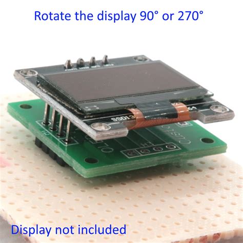 Oled Positioning Adapter Pcb For Iic I C Oled Displays