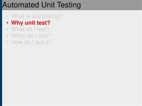 Ppt Automated Unit Testing Powerpoint Presentation Free Download