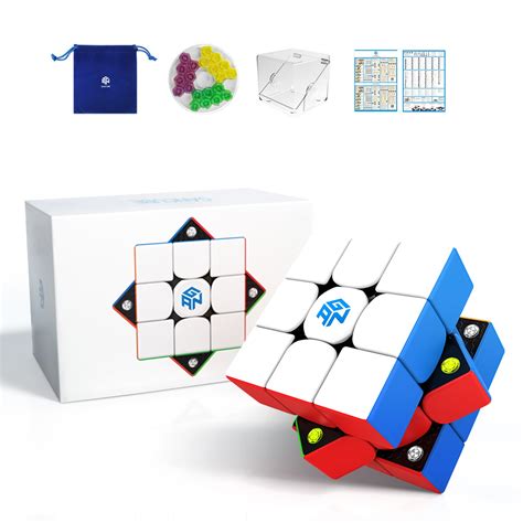 Gan 356 M Rubiks Speed Cube 3x3 Magnetic Stickerless Puzzle With