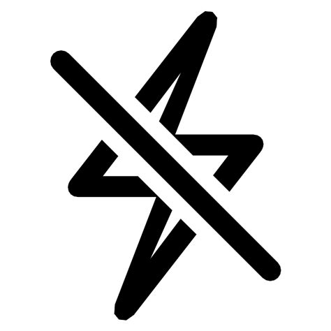 Bolt Slash Vector Svg Icon Svg Repo